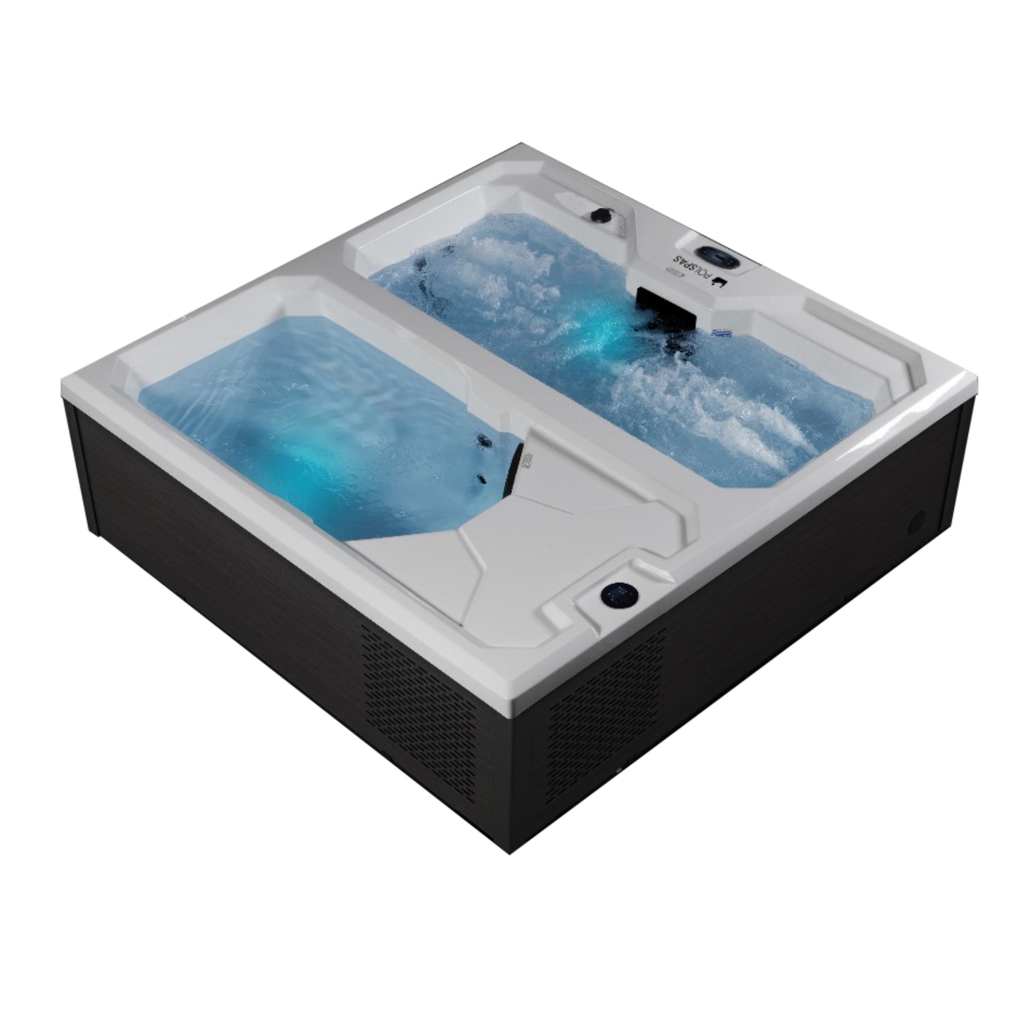 HotTubKart | 2 in 1 hot and cold tub 3 seater Outdoor Jacuzzi With 3 ...